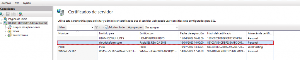 SSL- Convertir un Certificado en formato PKCS#12 (.pfx) e instalarlo en ...