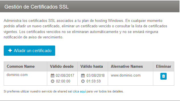 Cómo instalar un certificado de seguridad SSL en hosting Windows